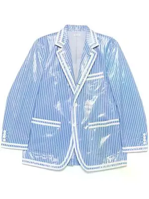 Thom Browne Striped Blazer - Blue