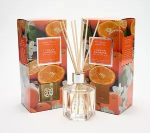 HOMEWORX BY SLATKIN + CO. S/2 Citrus Jasmine Reed Diffusers - One-color