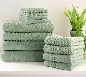HOME REFLECTIONS As Is 100% Cotton 12-pc Towel Set - One-color