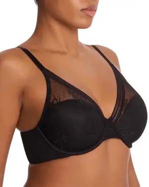 Natori Love Lace Full Cover Bra - Black