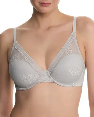Natori Love Lace Full Cover Bra - Mink/white