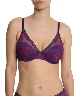 Natori Love Lace Full Cover Bra - Vivid Grape/sakura
