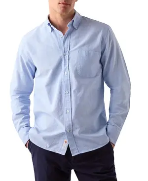 Robert Talbott Harrison Button Down Oxford Shirt - Light Blue