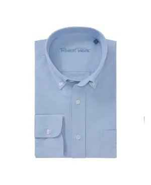 Robert Talbott Harrison Button Down Oxford Shirt - Light Blue