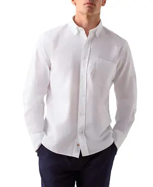 Robert Talbott Harrison Button Down Oxford Shirt White