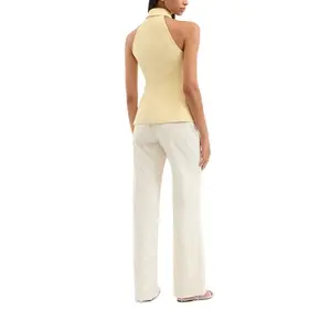 Veronica Beard Orlinda Button Vest - Chamomile