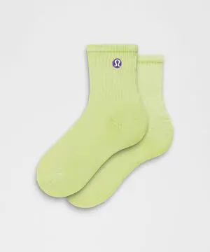 Lululemon Daily Essential Quarter Socks Crispin Green