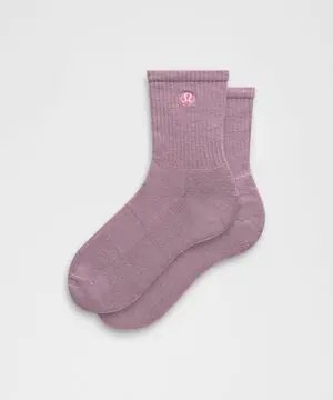 Lululemon Daily Essential Quarter Socks Lavender Lux