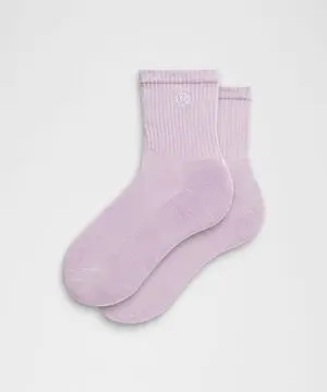 Lululemon Daily Essential Quarter Socks - Lilac Play