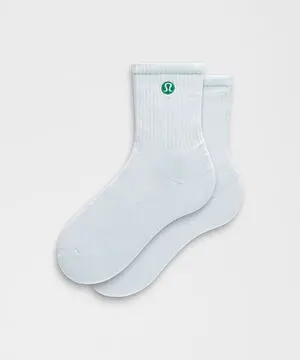 Lululemon Daily Essential Quarter Socks Mint Breeze