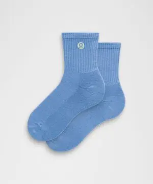 Lululemon Daily Essential Quarter Socks Pool Party