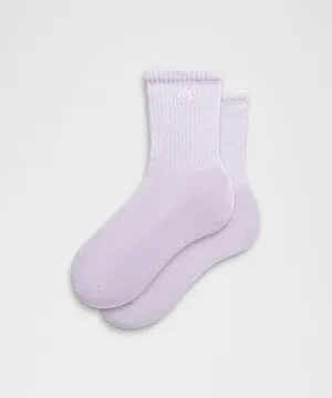 Lululemon Daily Essential Quarter Socks Sheer Violet