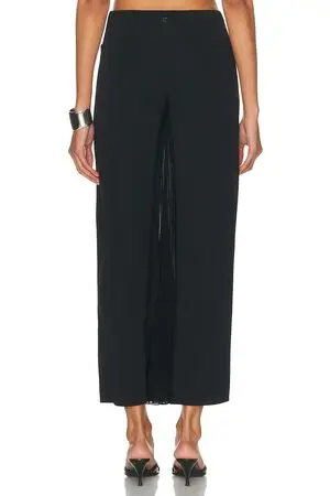 COURREGES Infinity Pleats Jersey Pant - Black