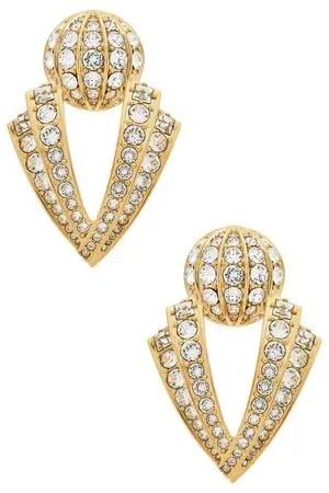 Valentino Garavani Poetique Des Gouttes Earrings - Oro & Crystal
