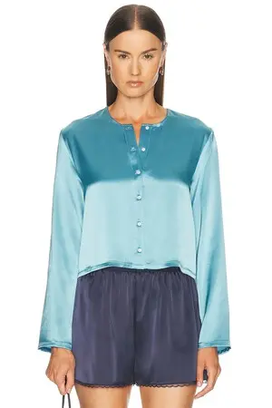 LESET Barb Crew Cardigan - Skye