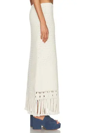 Gabriela Hearst Macha Crochet Knit Skirt