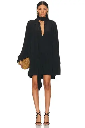 Saint Laurent Ruffled Cocktail Dresses