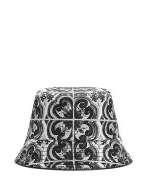 Dolce & Gabbana Cotton Bucket Hat - Black