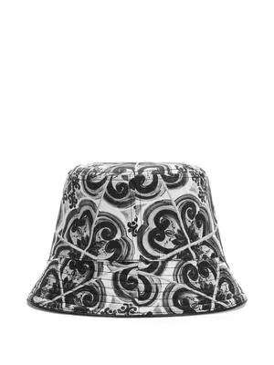 Dolce & Gabbana Majolica-print Drill Bucket Hat