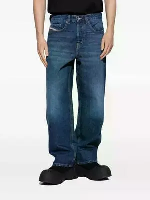 DIESEL® D-macro Straight Leg Jeans - Blue
