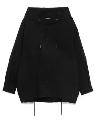 SONGZIO Poetry-embroidered Shirt - Black
