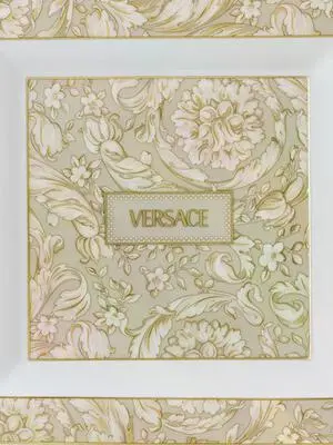 Versace Barocco-print Square Tray
