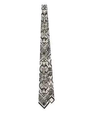 Dolce & Gabbana Silk Neck Tie - White