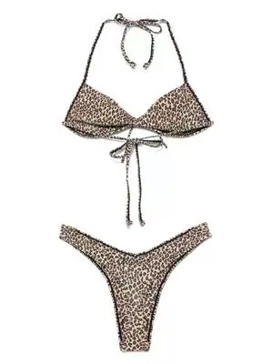 Frankies Bikinis Leopard-print Bikini Set