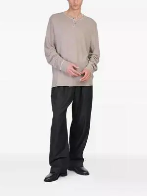 JAMES PERSE Cotton Henley T-shirt