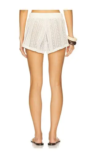 ALL THE WAYS Rosie Crochet Short - Cream