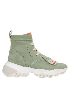 Hogan Leather Lace-up Ankle Boots