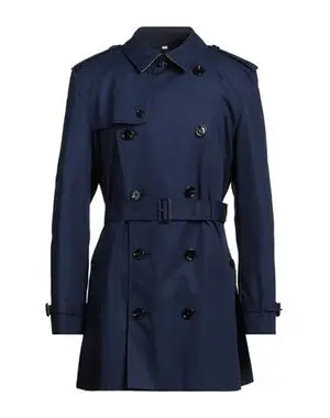 Burberry Cotton Twill Trench Coat - Navy