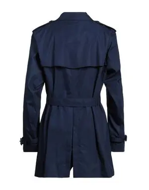 Burberry Cotton Twill Trench Coat - Navy