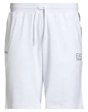 EA7 Athletic French Terry Shorts - White