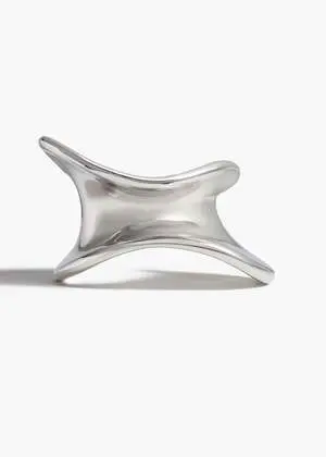 Khaite Shadow Palladium-plated Brass Cuff