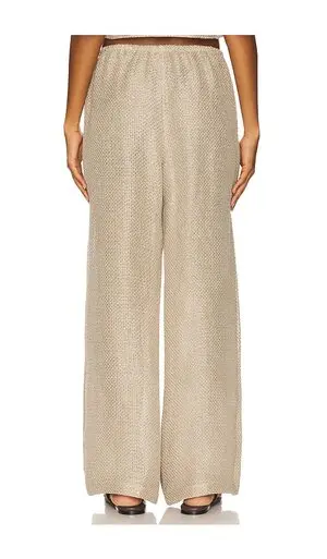 LESET Stella Wide Leg Pant - Dune