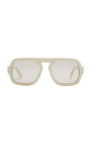 ELISA JOHNSON Jane Sunglasses - Ivory White