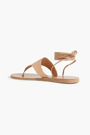 ANCIENT GREEK SANDALS Nychta Leather Sandals - Neutral