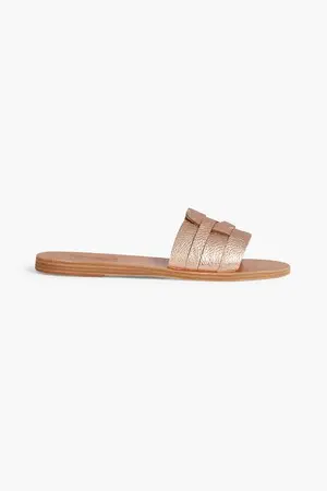 Women's Rose Gold Flat Sandals