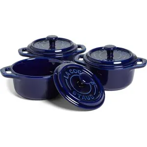STAUB 3-piece Mini Round Cocotte Set - Dark Blue