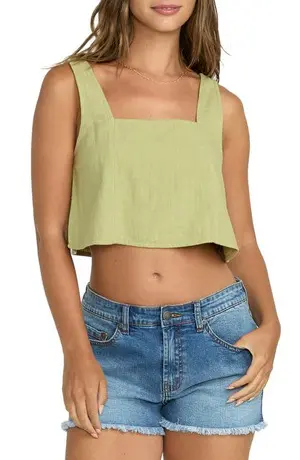 BILLABONG Open Skies Crop Tank - Avocado