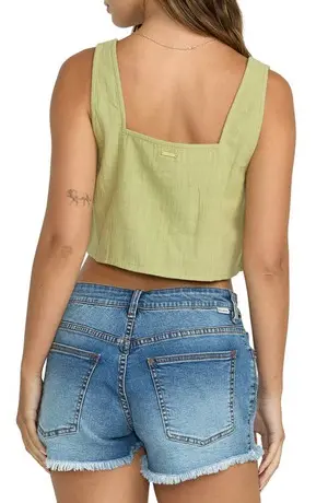 BILLABONG Open Skies Crop Tank - Avocado