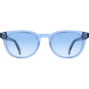 Paul Smith 52mm Oval Sunglasses Transparent Blue