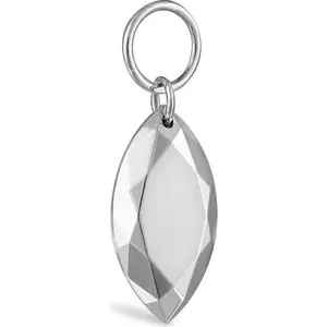 MARIA TASH Faceted Marquise Charm - White Gold