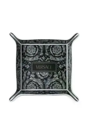 Versace Barocco Decorative Tray - Grey