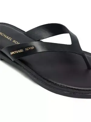 Michael Kors Leather Thong Sandals