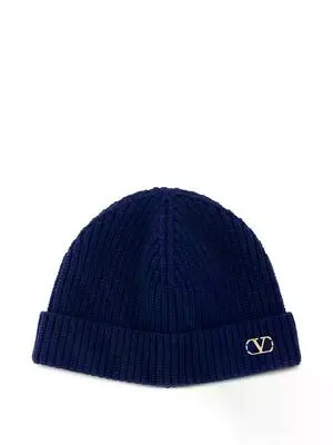 Valentino Garavani Vlogo Signature Beanie - Blue
