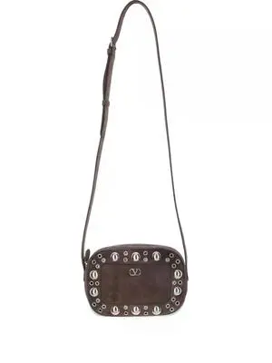Valentino Garavani Stud Embellished Shoulder Bag - Brown