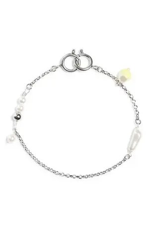 JUSTINE CLENQUET Palmer Charm Bracelet - Palladium