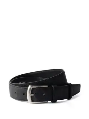 Prada Saffiano Leather Belt - Black